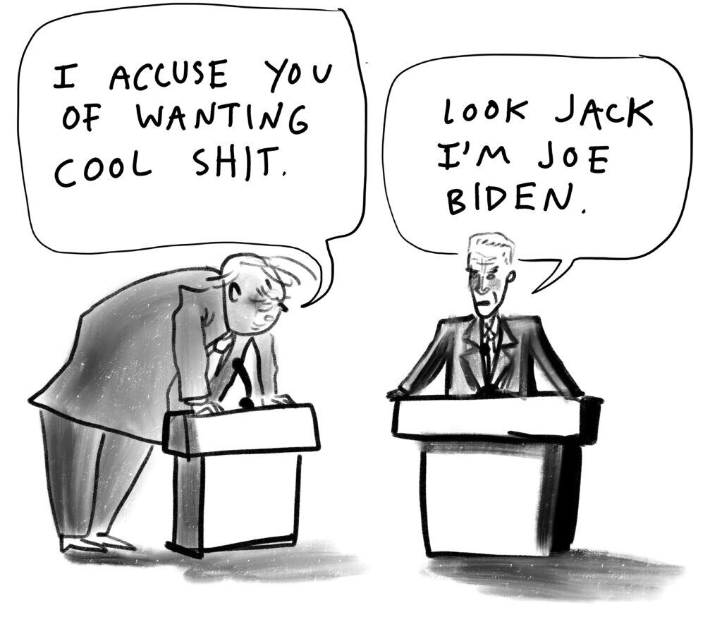 Live Drawing The Last Presidential Debate