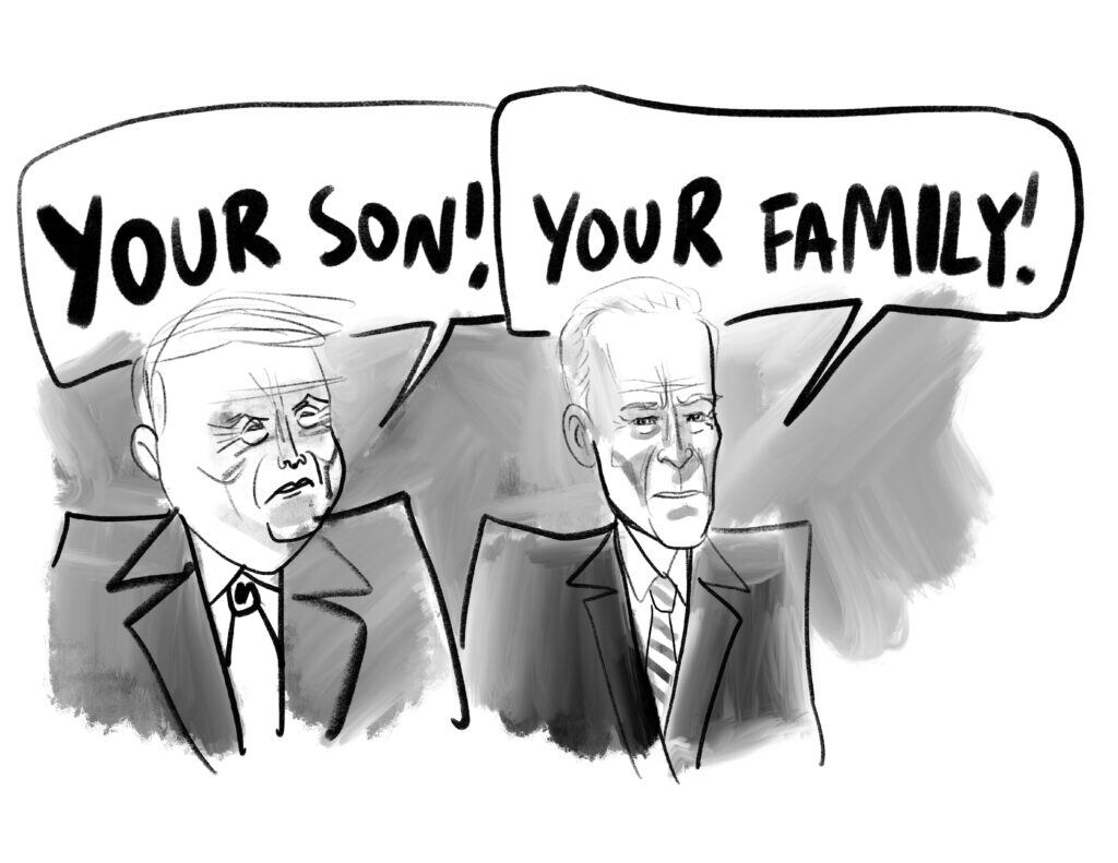 Live Drawing The First Presidential Debate
