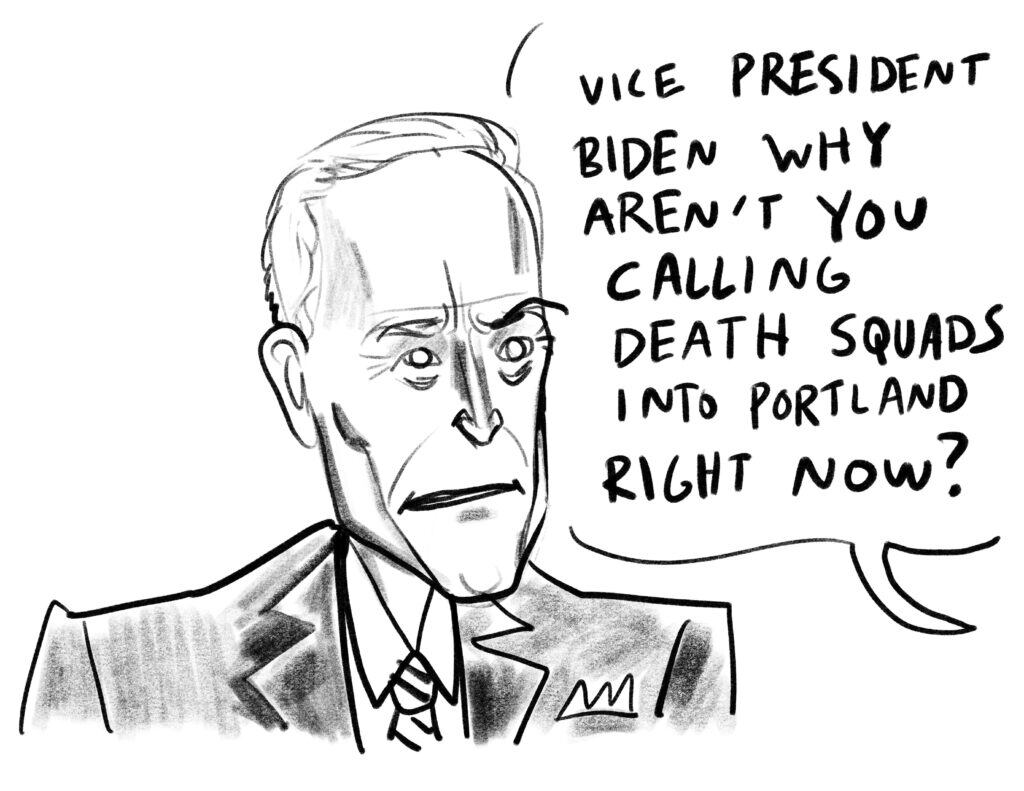 Live Drawing The First Presidential Debate